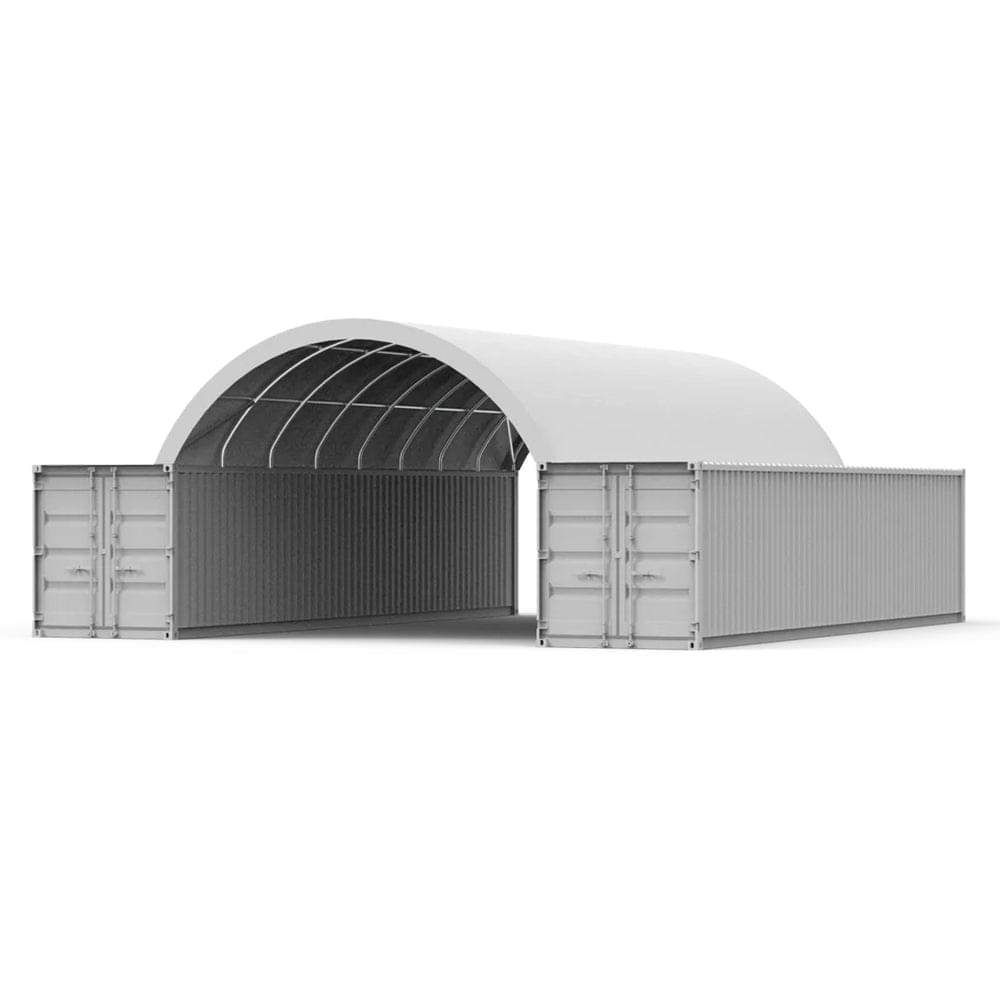 Shipping Container Roof Shelter 33×40×12ft PVC Canopy